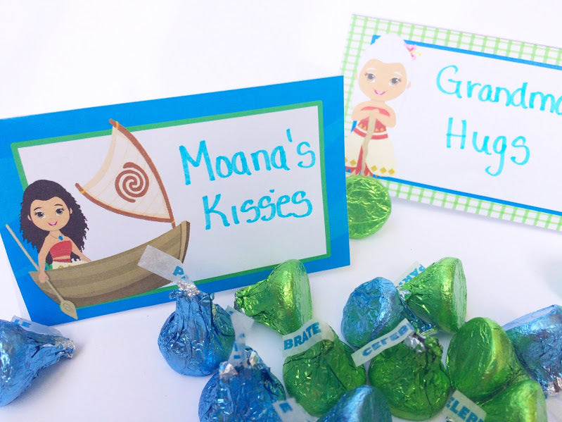 Moana Table Card Printables – DIY Party Mom