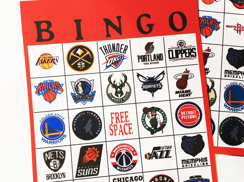 NBA Basketball Bingo Game Printable – DIY Party Mom
