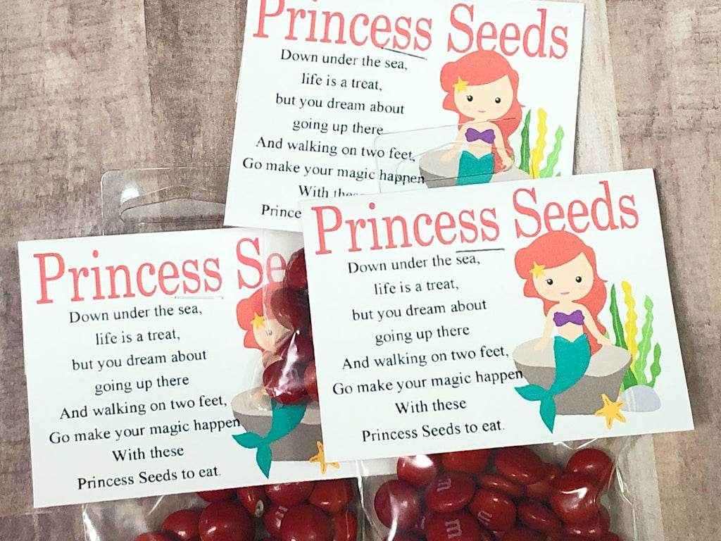 Little Mermaid Bag Topper Printable Party Favor – DIY Party Mom