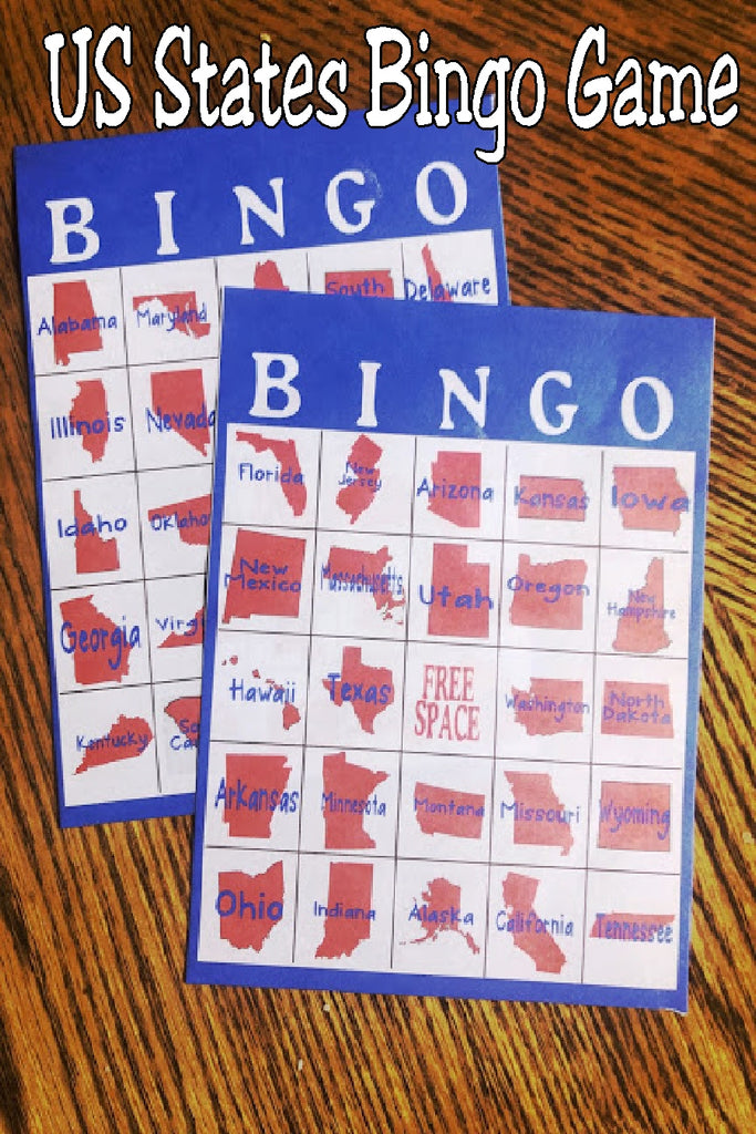 US State Bingo Game Printable – DIY Party Mom