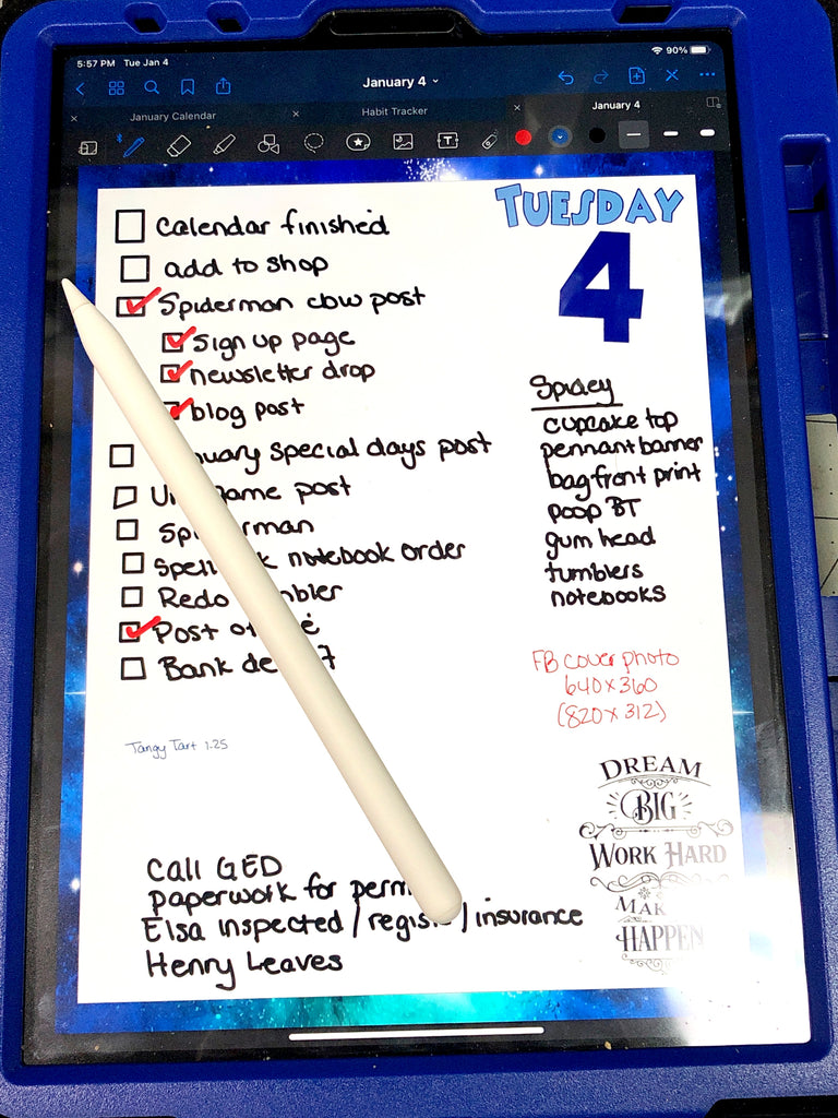 Motivational Daily Calendar Planner Printable – DIY Party Mom