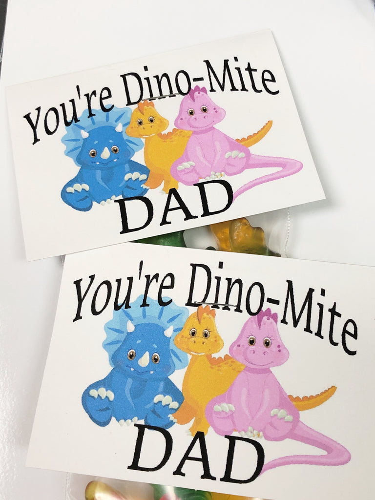 Dino-mite Dad Bag Topper – DIY Party Mom