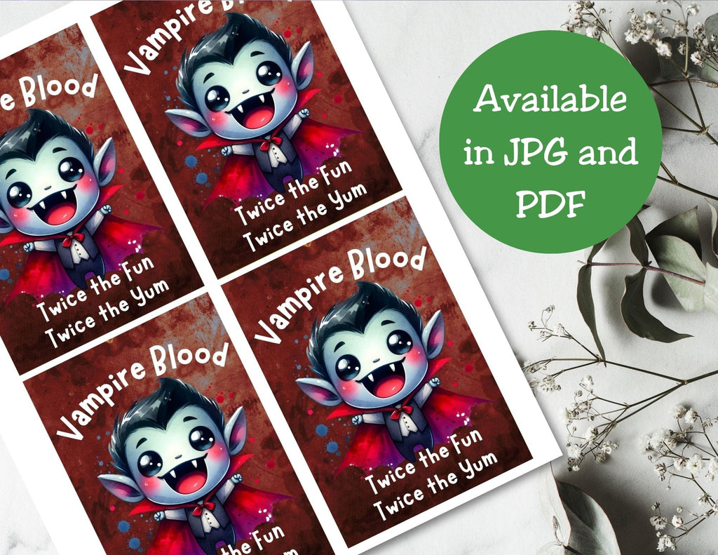 Vampire Blood Capri Sun Label Printable – DIY Party Mom