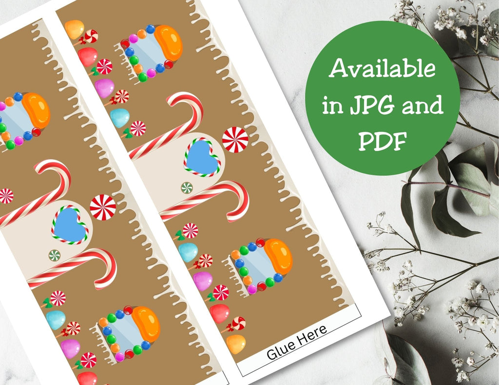 Gingerbread House Pringles Can Label Printable – Kids Christmas Party ...