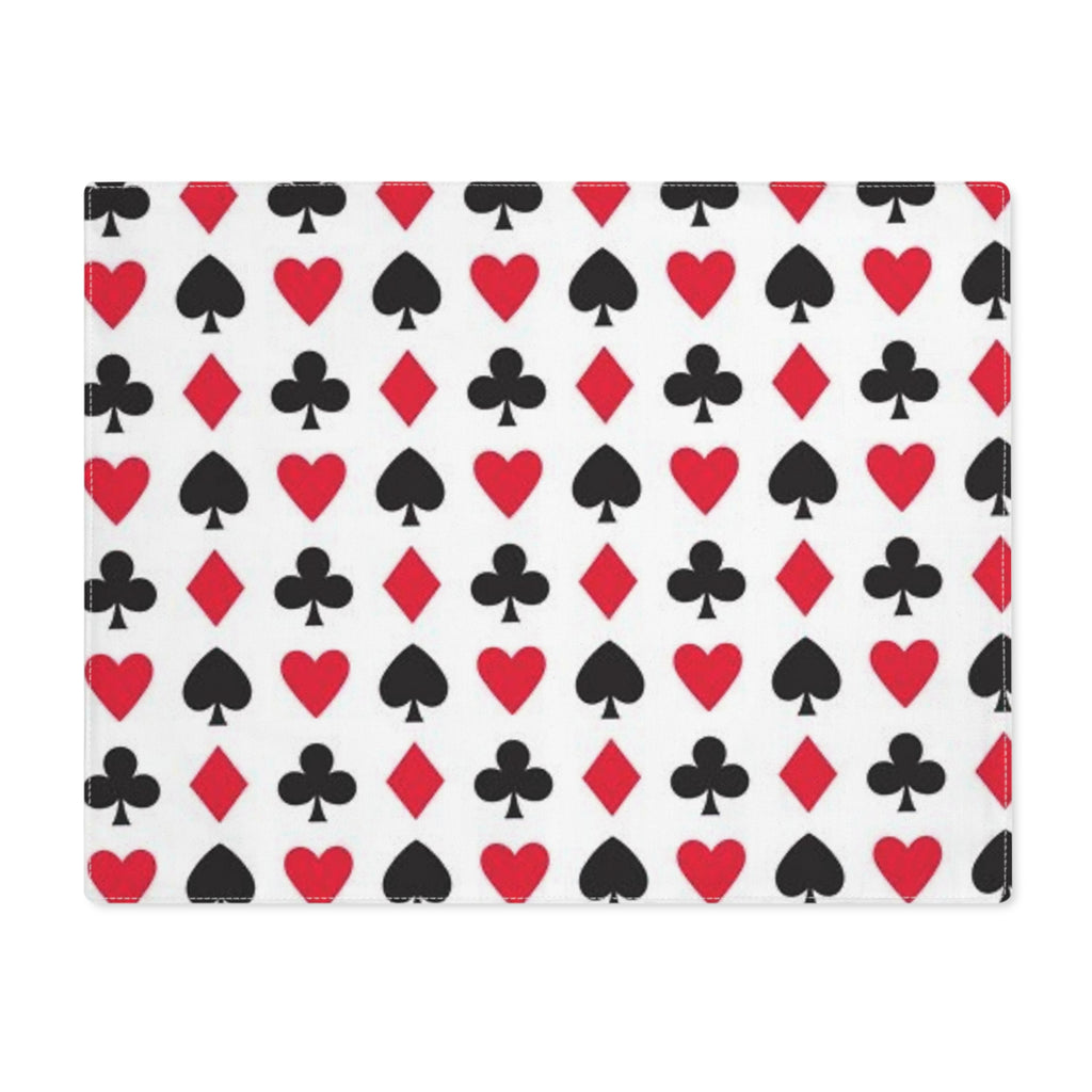 Red and Black Playing Card Suites Placemat – DIY Party Mom