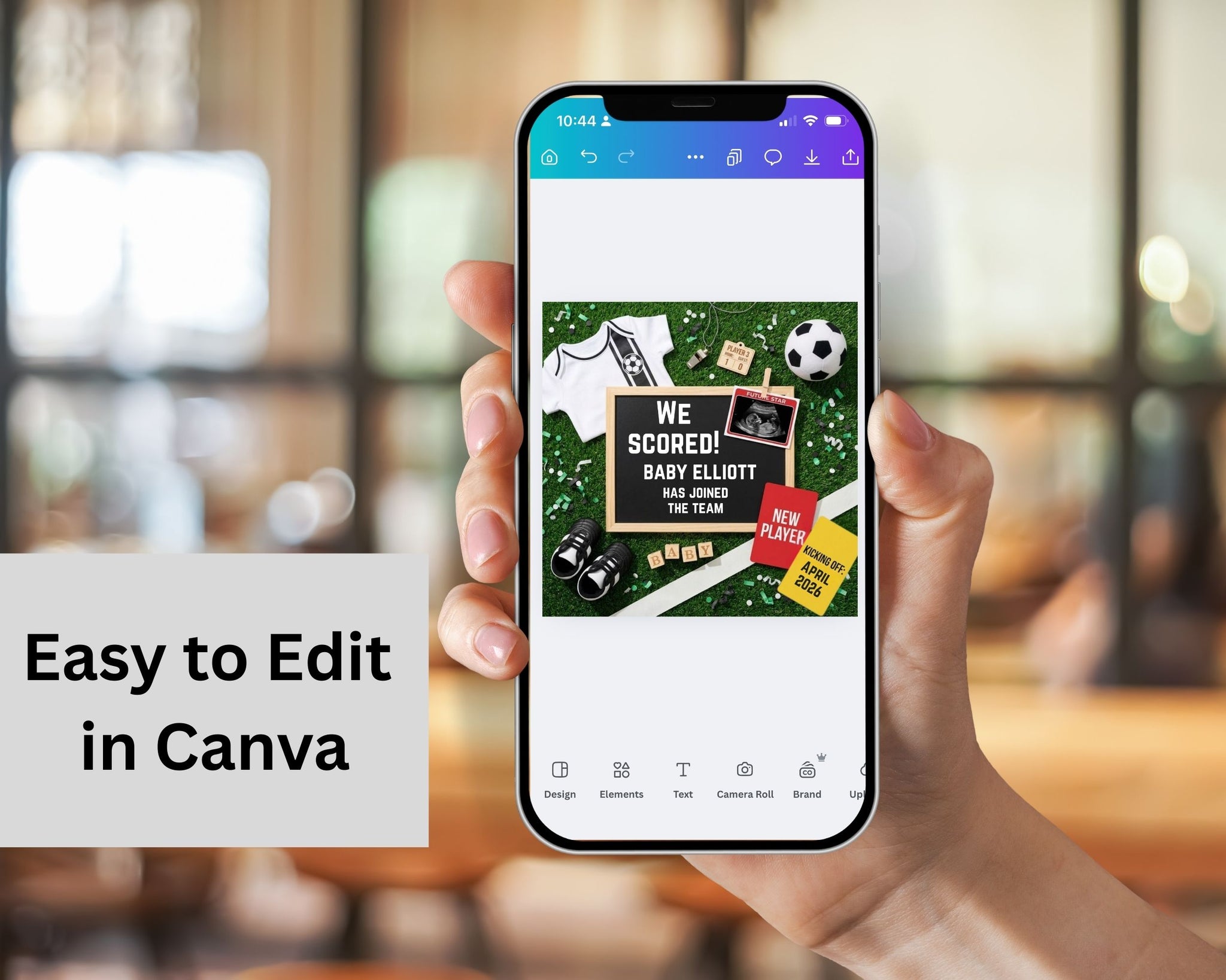 Beach Pregnancy Announcement Template – Seas the Moment Baby Reveal Ca ...