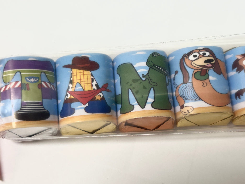 Toy Story Alphabet Hershey Candy Bar Wrapper Printable – DIY Party Mom