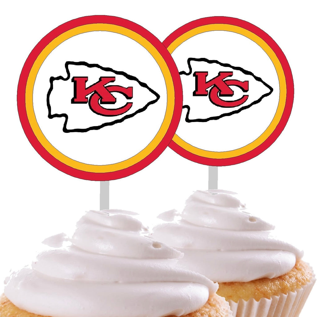 Chiefs Cupcake Topper Printable – DIY Party Mom