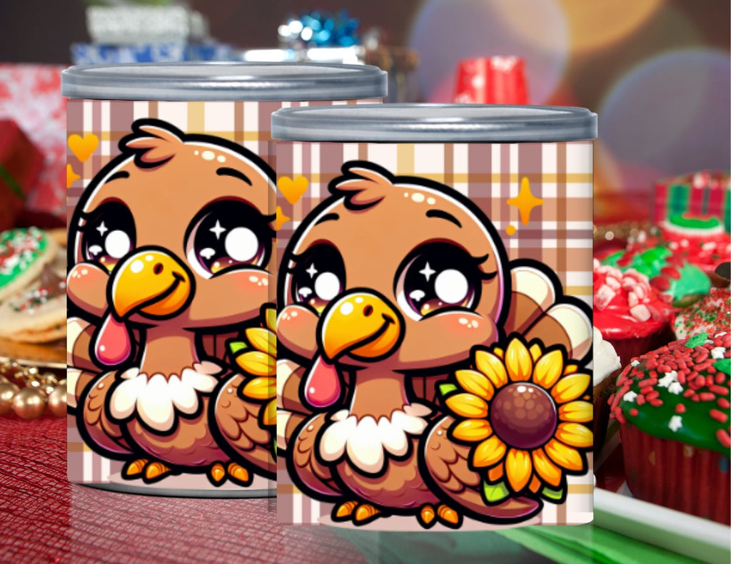 Thanksgiving Pringles Can Label Printable – Cute Turkey Party Favor ...