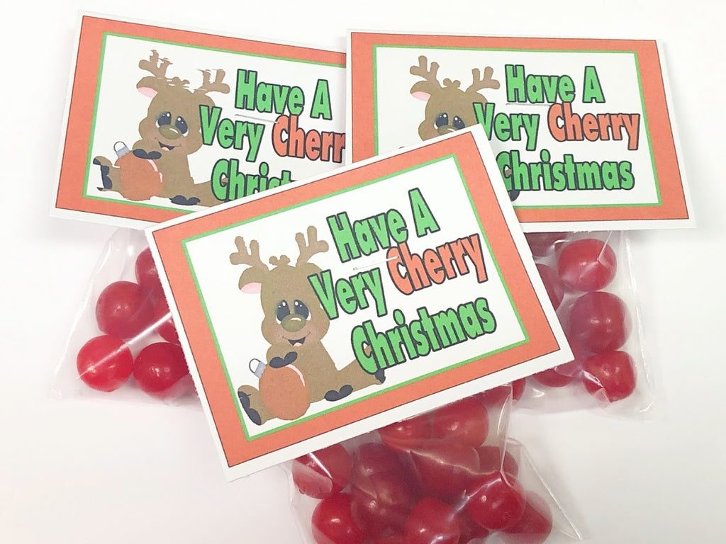 Very Cherry Christmas Bag Topper Printable – DIY Party Mom
