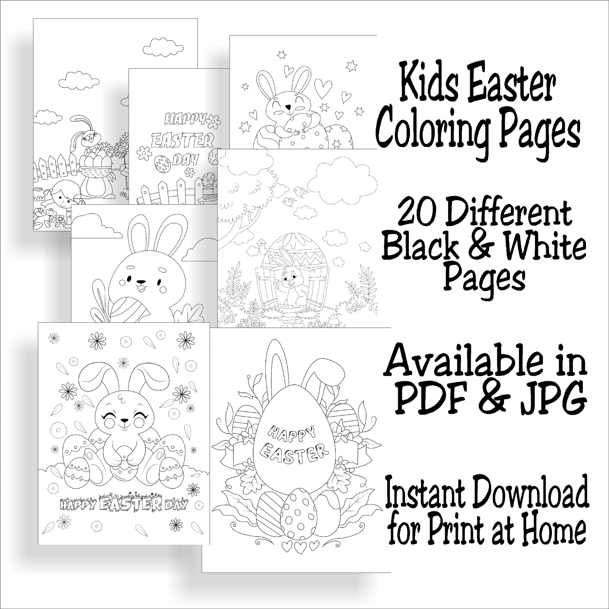 printable easter coloring pages for toddlers