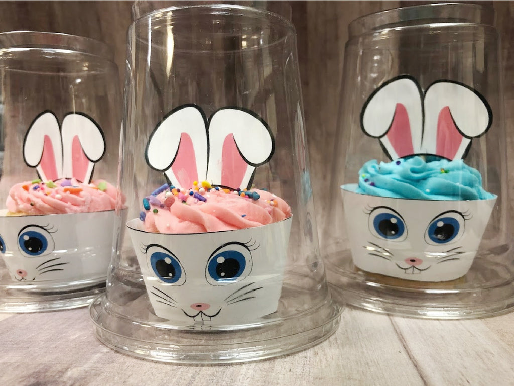 Easter Bunny Cupcake Wrapper and Cupcake Topper Printable – DIY Party Mom