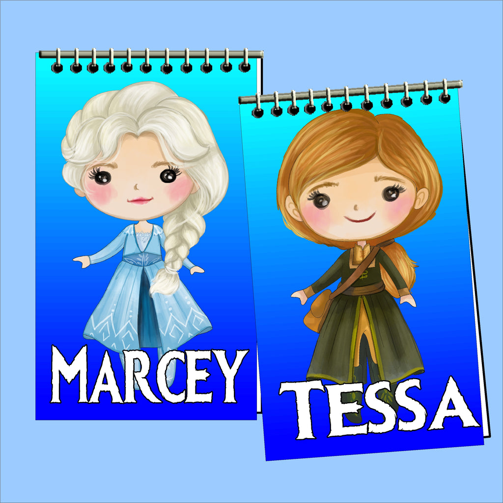 Frozen Personalized Mini Notebooks Set 1 – DIY Party Mom