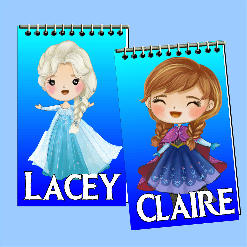 Frozen Personalized Mini Notebooks Set 3 – DIY Party Mom
