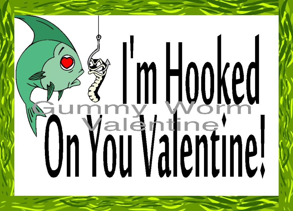 Hooked on You Printable Valentine Bag Topper – DIY Party Mom