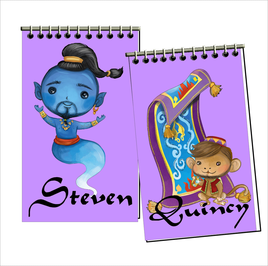 Aladdin Personalized Notebook – DIY Party Mom