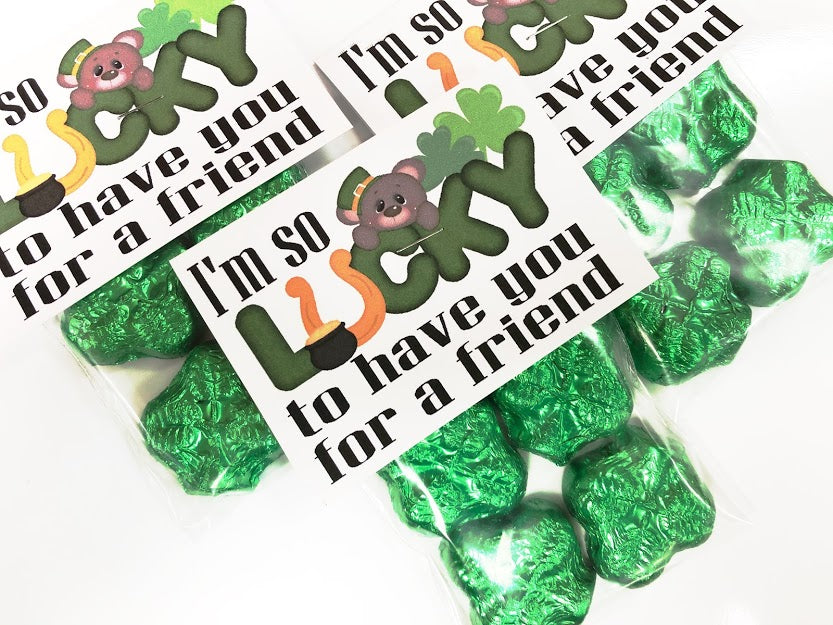 Lucky Friend St Patricks Day Bag Topper – DIY Party Mom