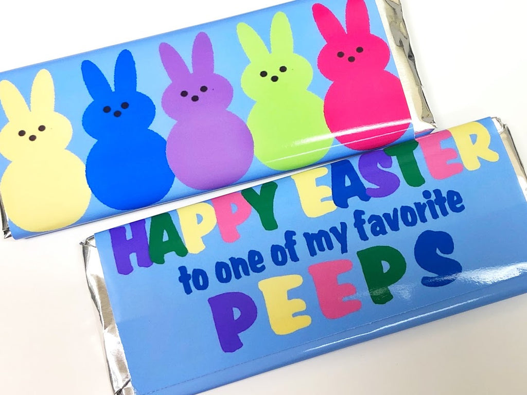 Easter Peeps Candy Bar Wrapper – DIY Party Mom