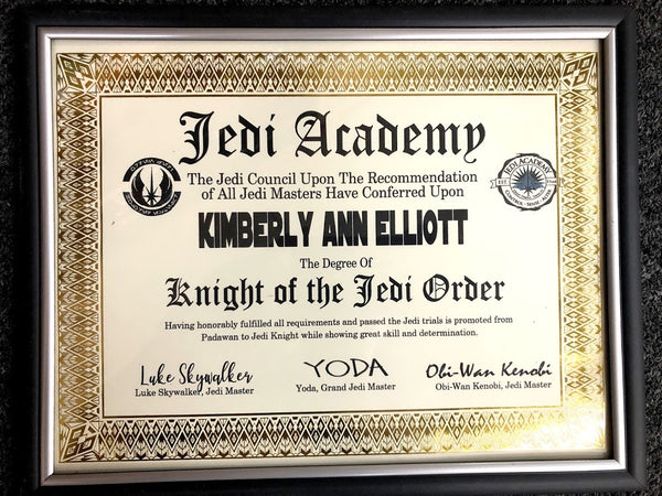 Knighthood Certificate Printable Star Wars Welcome Certificates By