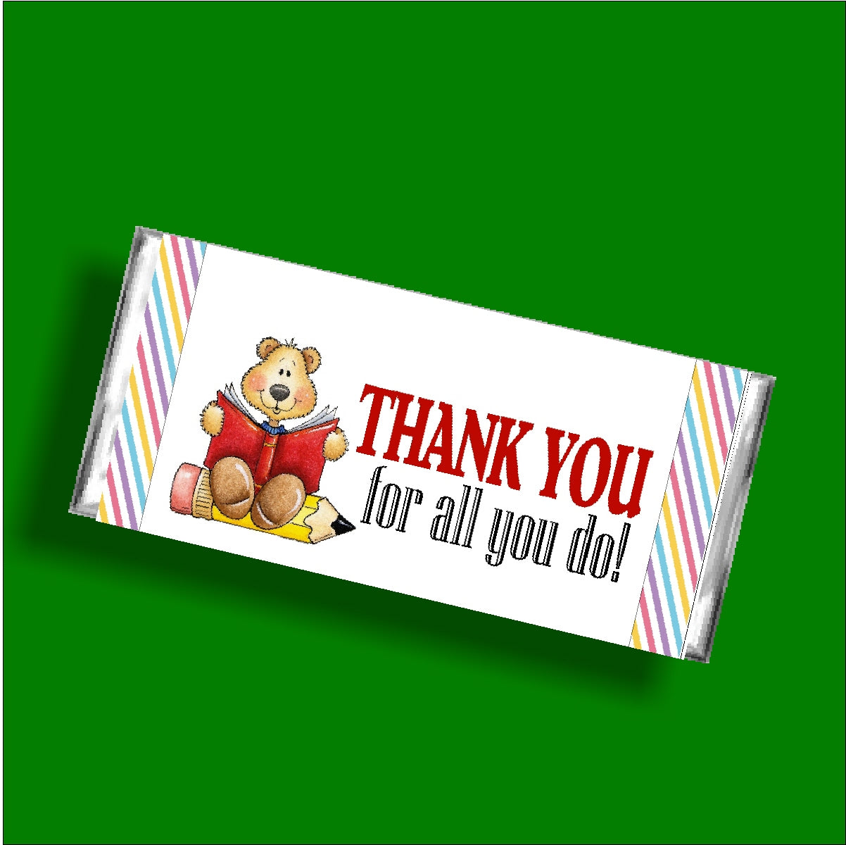 Heart of Teacher Candy Bar Wrapper Printable – DIY Party Mom