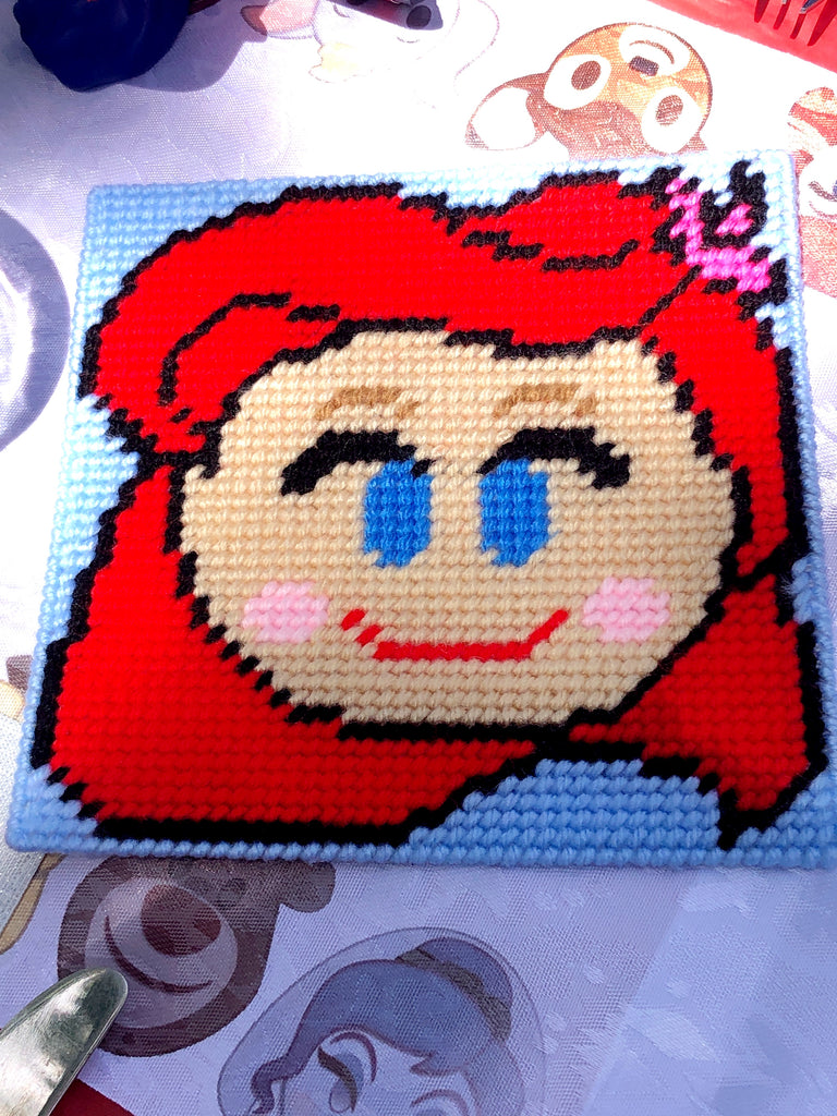 Little Mermaid Plastic Canvas Pattern – DIY Party Mom