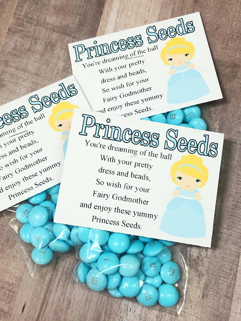 Cinderella Princess Seeds Candy Bag Topper Printable – DIY Party Mom