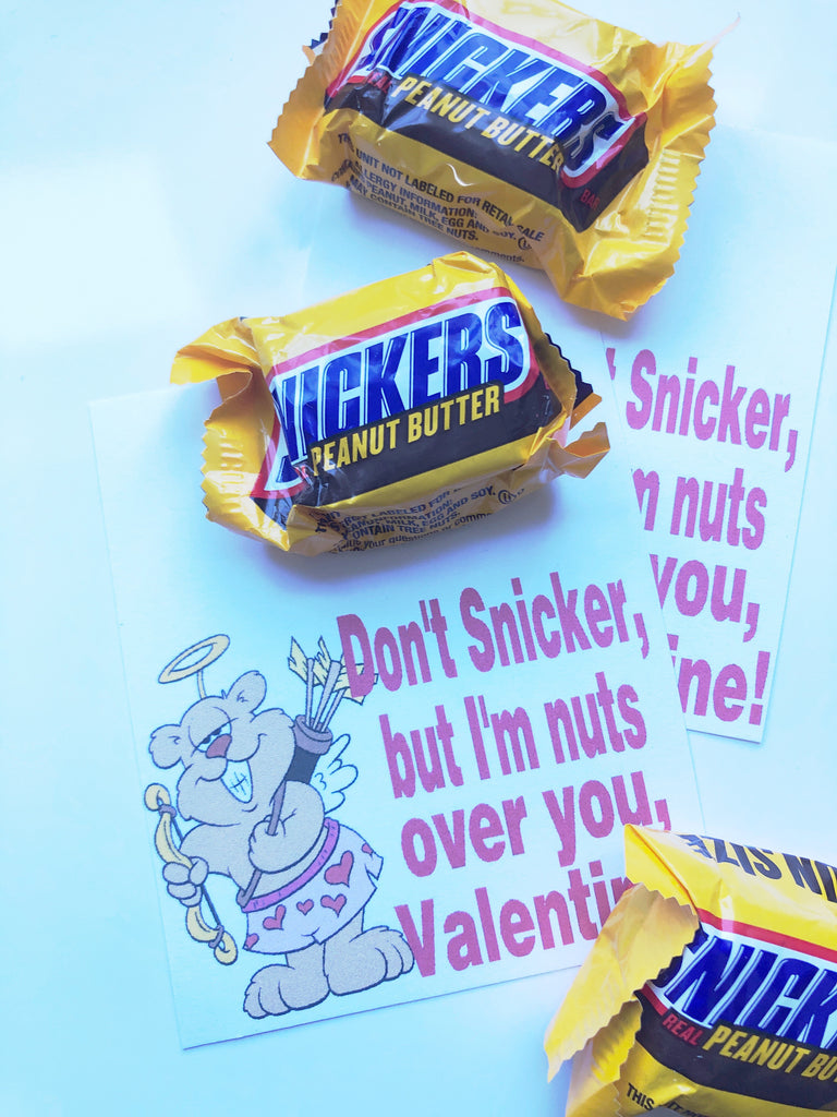 Snickers Valentine Bag Topper – DIY Party Mom