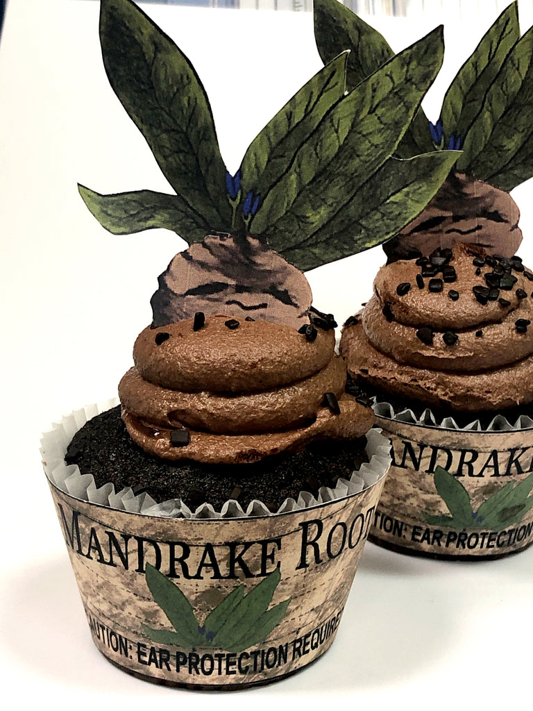 Mandrake Cupcake Wrappers and Toppers – DIY Party Mom